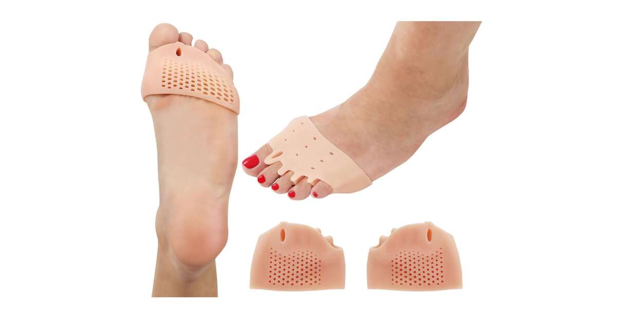 Żelowy separator na 5 palców - kliny międzypalcowe z osłoną na haluksa ...