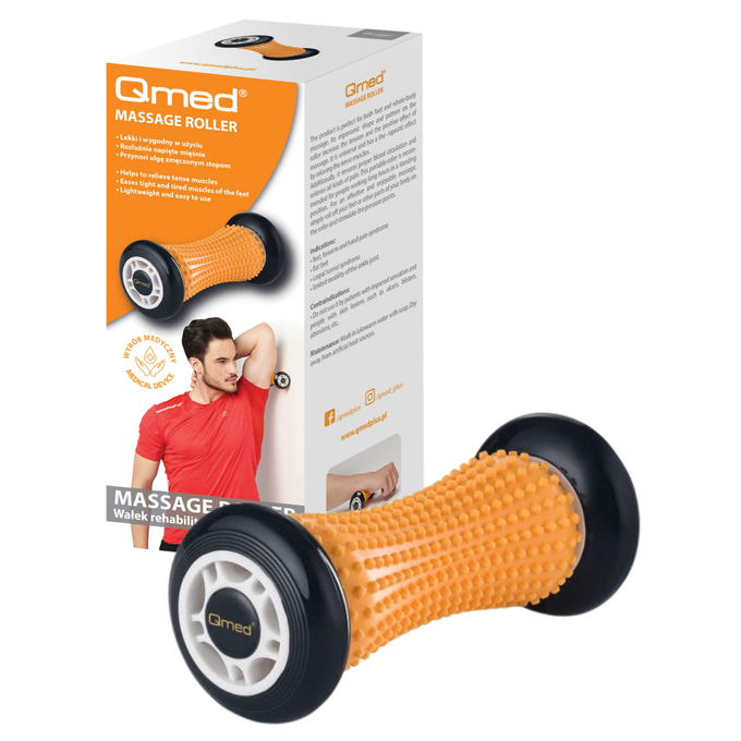 Wałek rehabilitacyjny do masażu z wypustkami - rozluźnienie napiętych ...