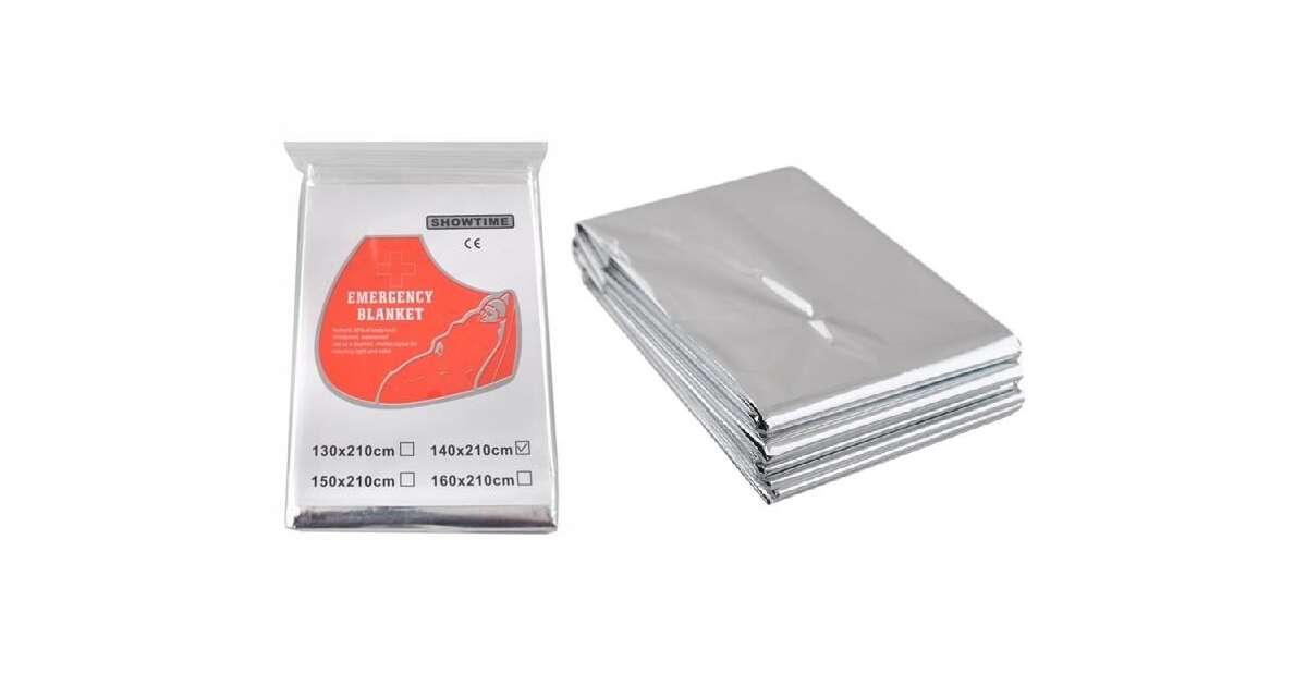 Koc ratunkowy 140x210 cm zapobiegający wychłodzeniu organizmu – koc ...
