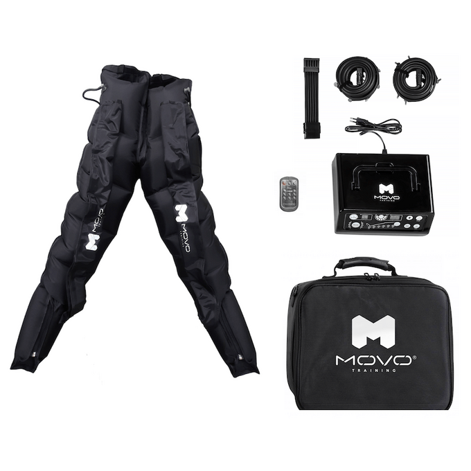 Zestaw 6-komorowy do presoterapii - długie spodnie kompresyjne do masażu uciskowego i drenażu ...