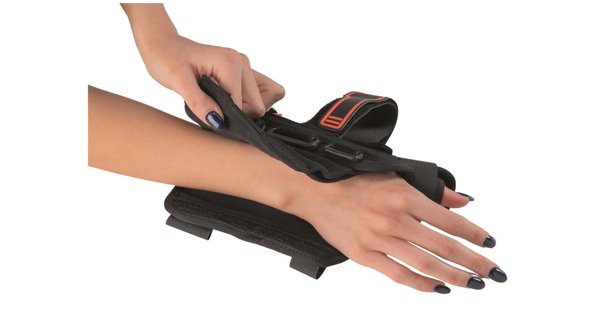 Orteza nadgarstka z ujęciem kciuka - otwarta konstrukcja, sztywne ...