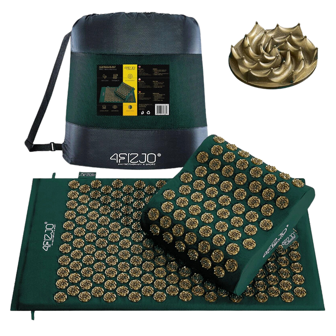 Zestaw do akupresury mata + poduszka z technologią Spinning Spikes i ...