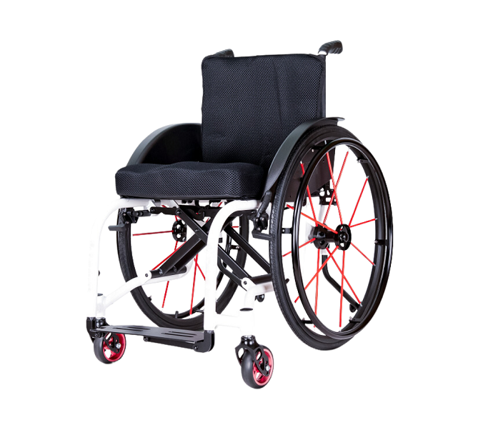 Wózek inwalidzki idealny do poruszania w terenie - lekka, aluminiowa ...