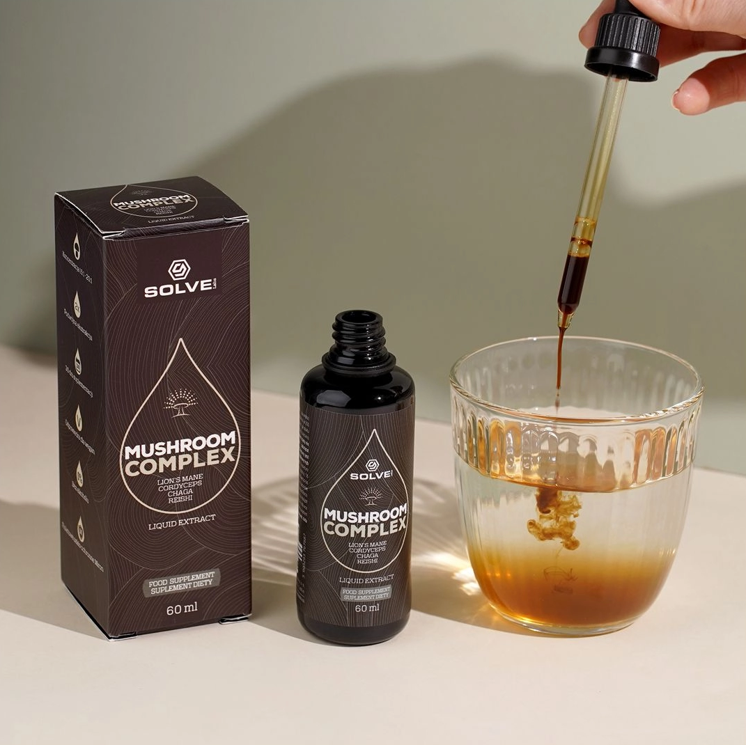 Mushroom Complex - Lion’s mane + Reishi + Cordyceps + Chaga - mieszanka ...