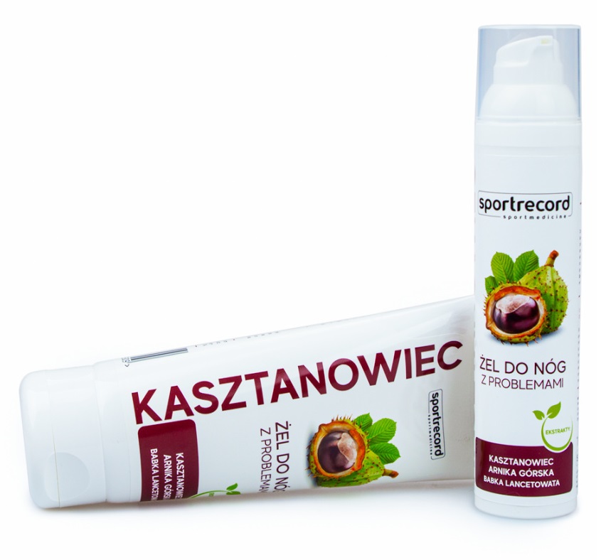 Żel do nóg z wyciągiem z kasztanowca, arniki i babki lancetowatej - działanie kojące i chłodzące ...
