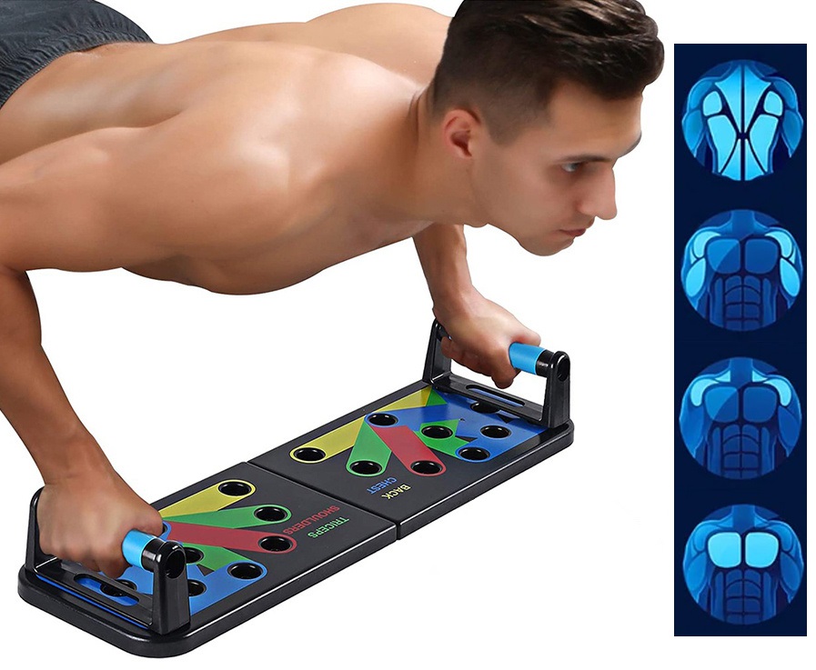 Platforma do pompek z wygodnymi uchwytami - deska typu Push do treningu ...