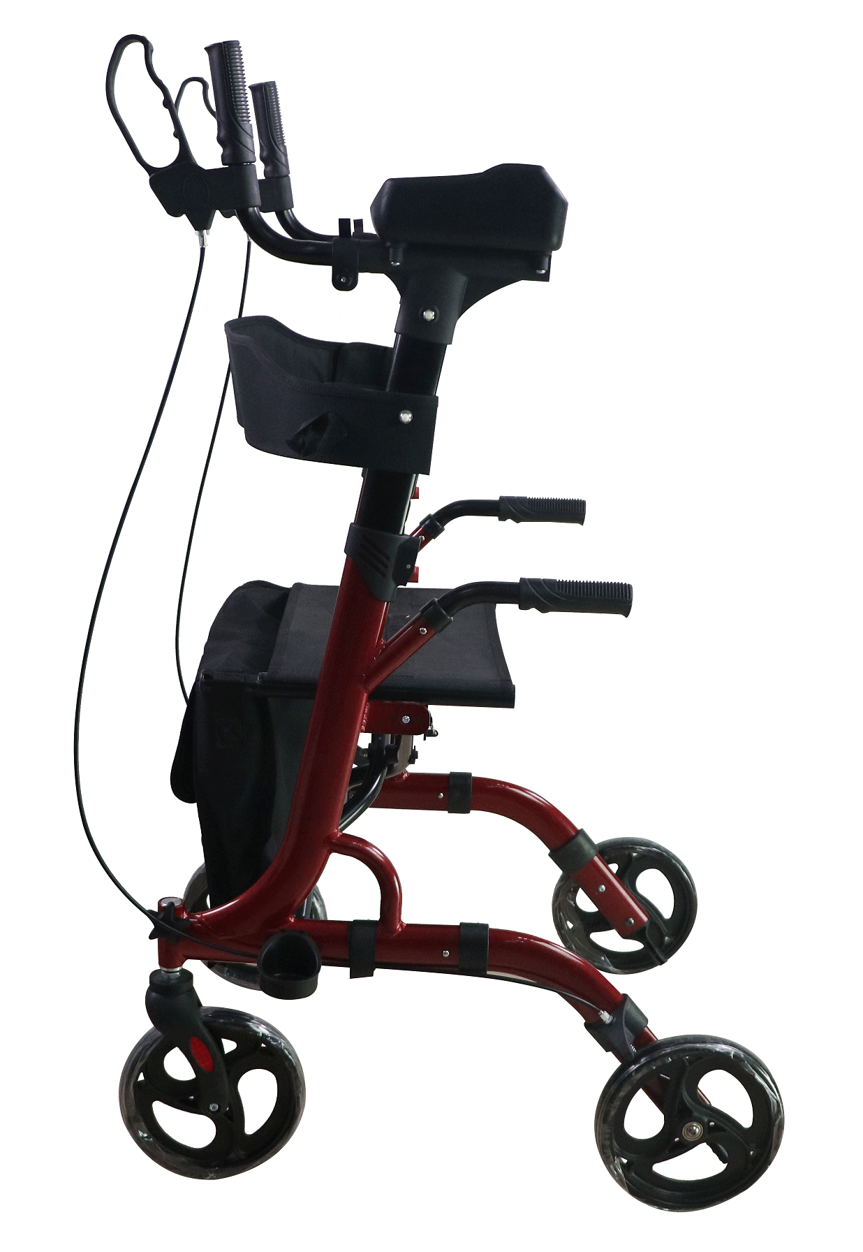 Podpórka rehabilitacyjna 4-kołowa aluminiowa z podparciem łokci - stabilna konstrukcja, szybki ...