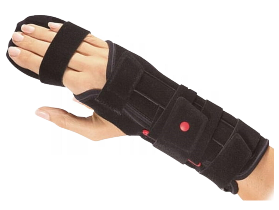 Orteza na nadgarstek i przedramię z ujęciem czterech palców ...